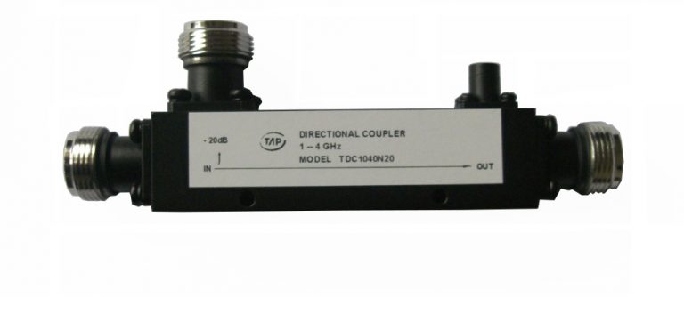 TDC1040N20 1-4GHz 20dB Directional Coupler - TAP Microwave