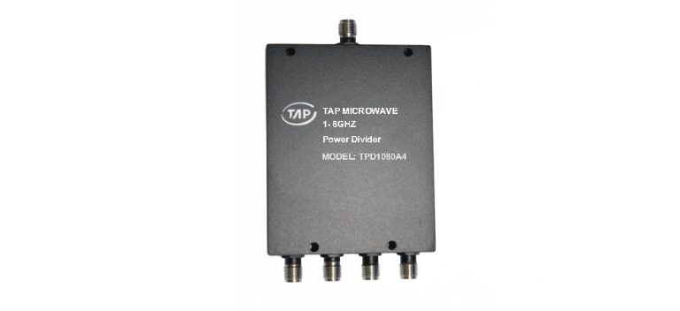TPD1080A4 1-8GHz 4 Way Power Divider - TAP Microwave