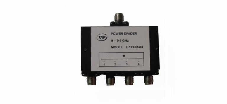 TPD9096A4 9-9.6GHz 4 way power divider - TAP Microwave