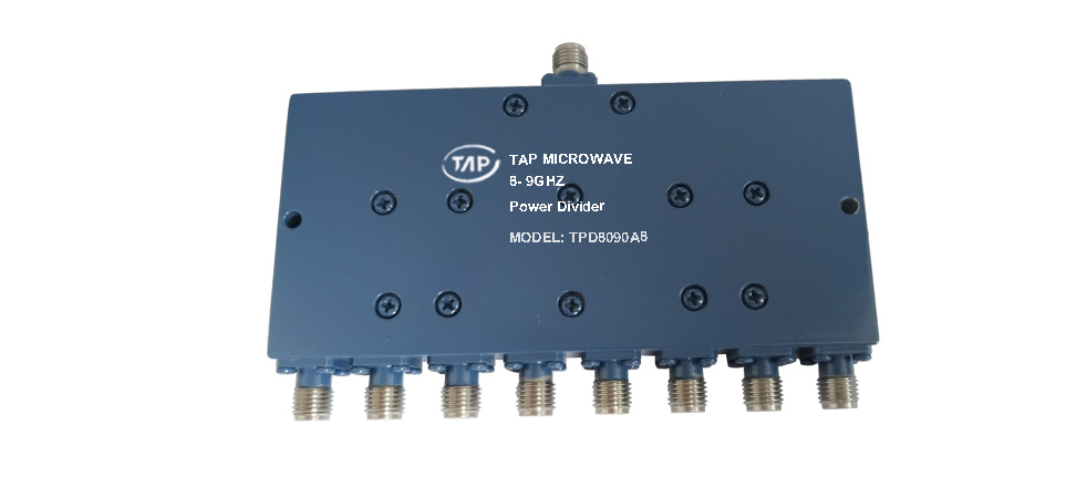 TPD8090A8 8-9GHz 8 way Power Divider - TAP Microwave