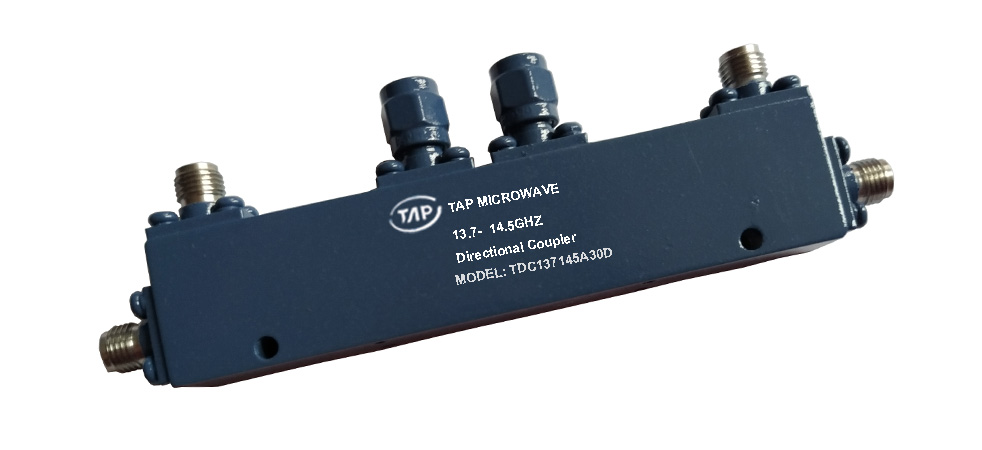 TDC137145A30D 13.7-14.5GHz 30dB dual Directional Coupler - TAP Microwave